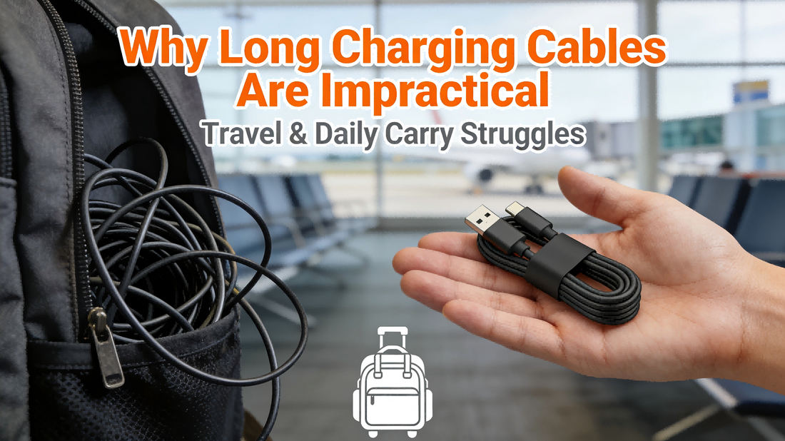 Why Long Charging Cables Are Impractical for Travel and Daily Carry – VCOM