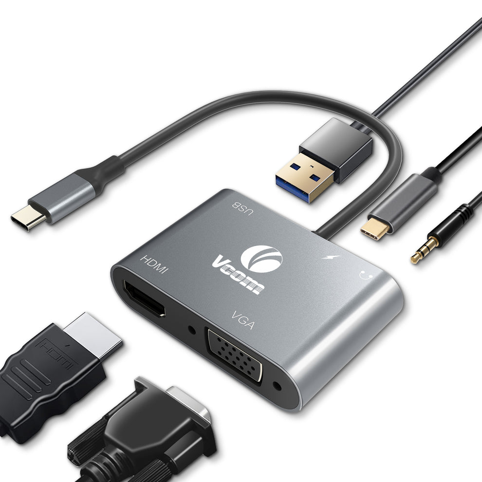 VCOM USB-C Hub 5-in-1 VAG Adapter with CarPlay Support