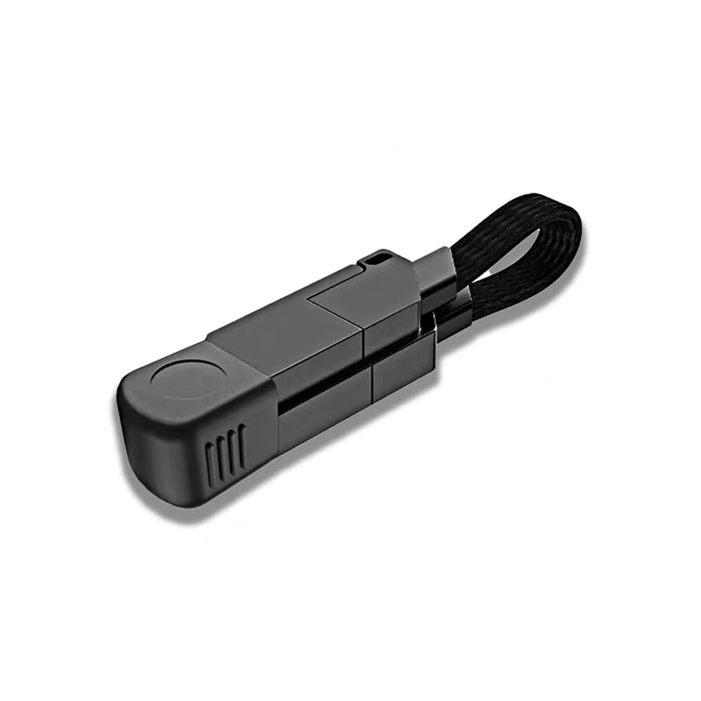 VCOM USB2.0 Portable Keychain Charging Cable 0.15m – USB-C & Lightning